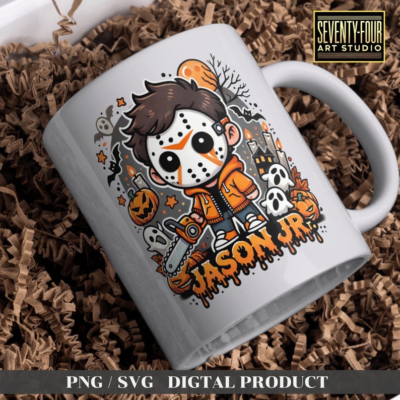 Halloween Jason Voorhees Chibi, Horror SVG PNG (digital Download) - Etsy