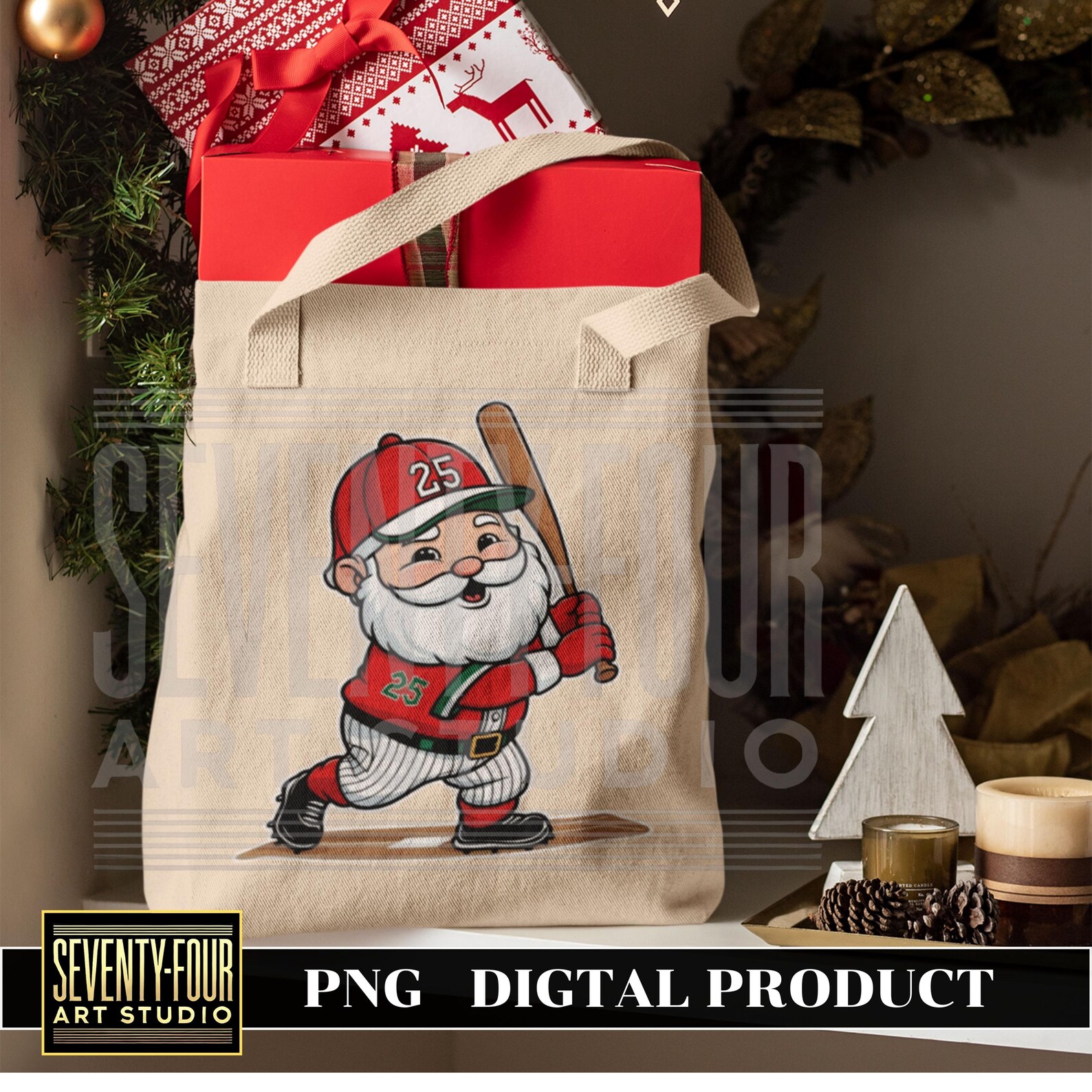Santa Claus Baseball Player Christmas PNG Clipart – Fun Holiday Sports ...