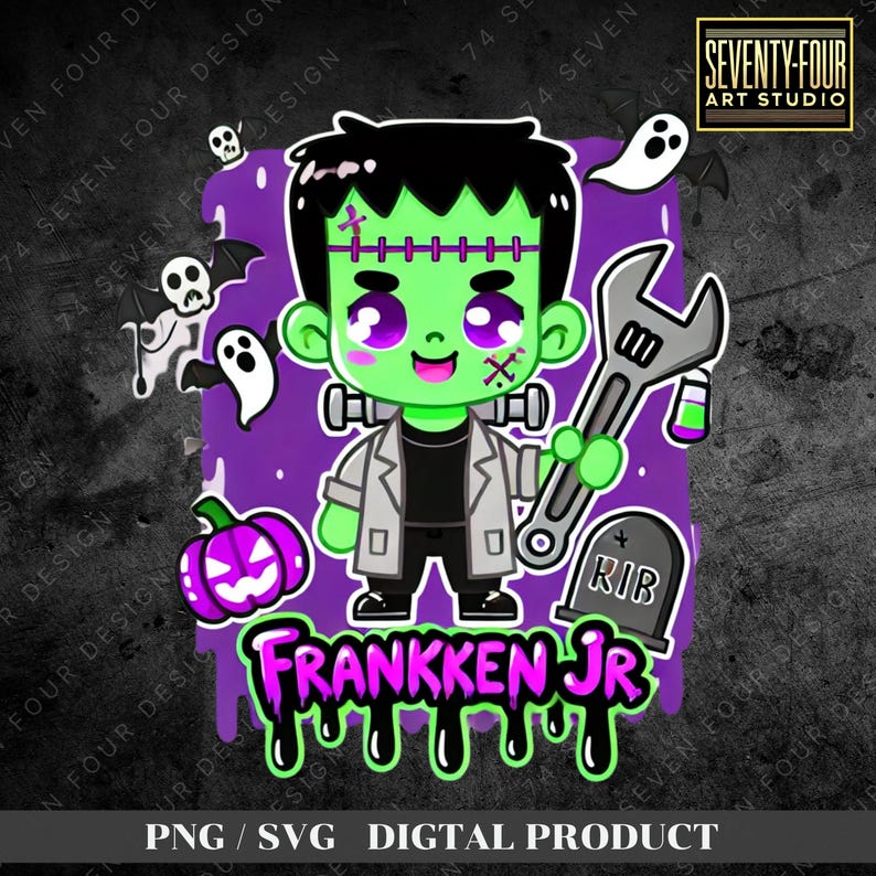 Frankenstein Clipart | Halloween SVG, PNG (digital Download) - Etsy