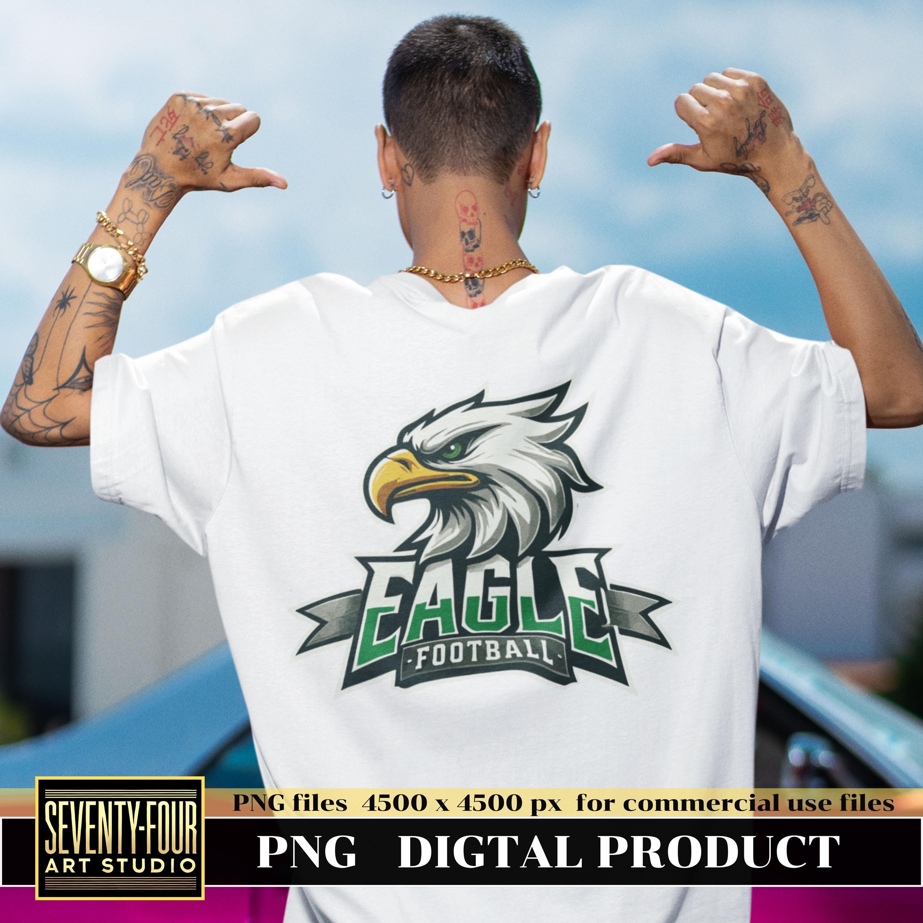 Eagle Football Logo PNG Clipart – Bold and Fierce Sports Mascot for ...