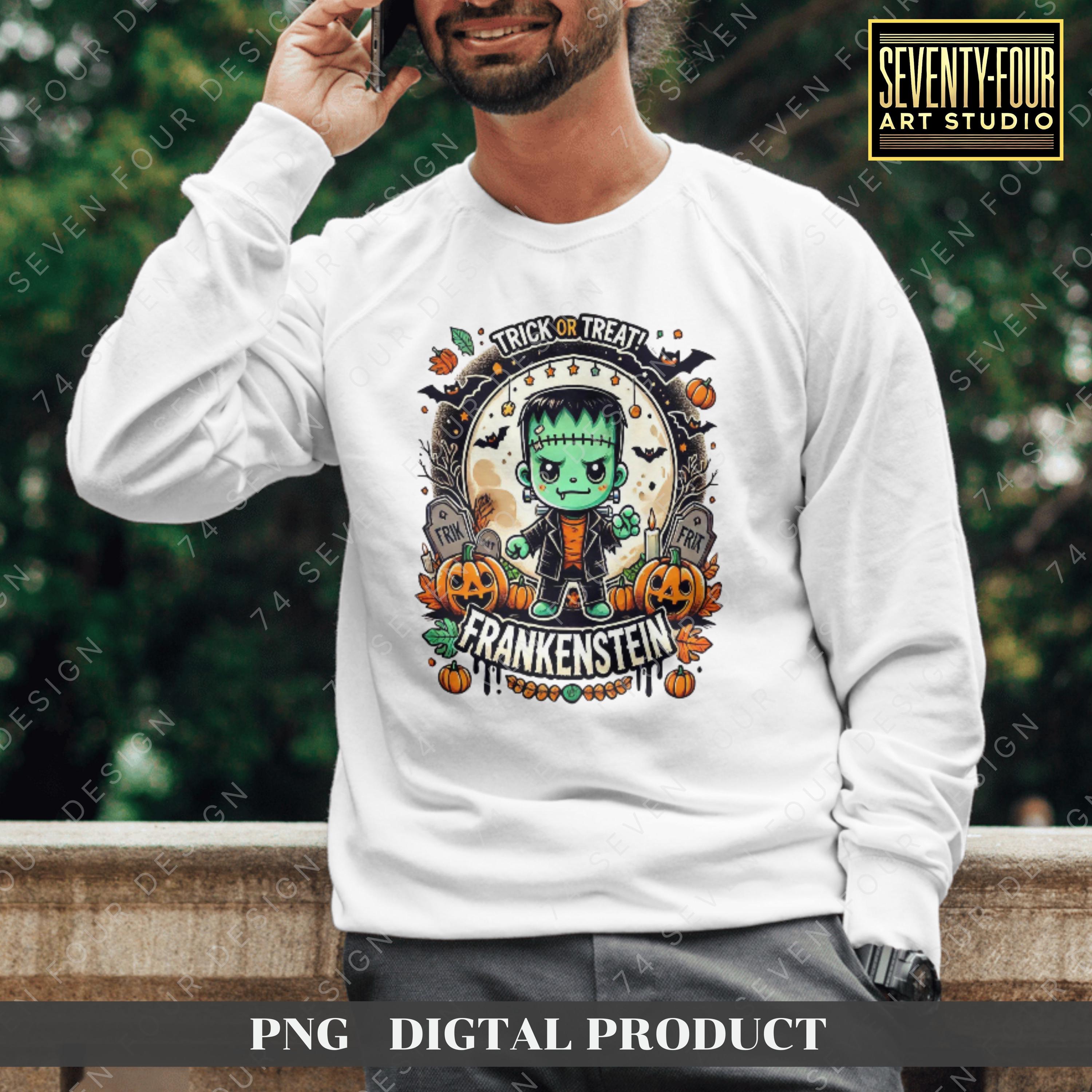 Projects Frankenstein Halloween PNG Design Perfect for T-shirts , Mugs ...