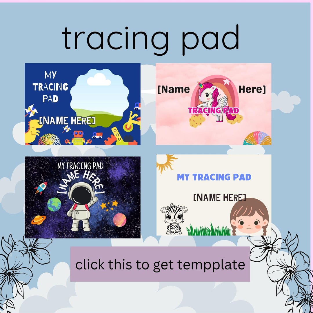Tracing Pa Editable Template - Etsy