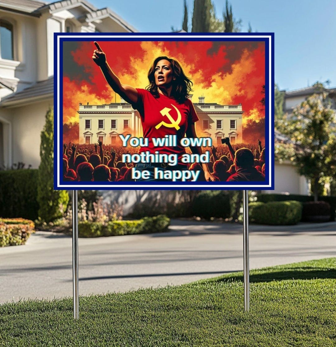 Communist Kamala Yard Sign, Make America Great Again Yard Sign, Trump ...
