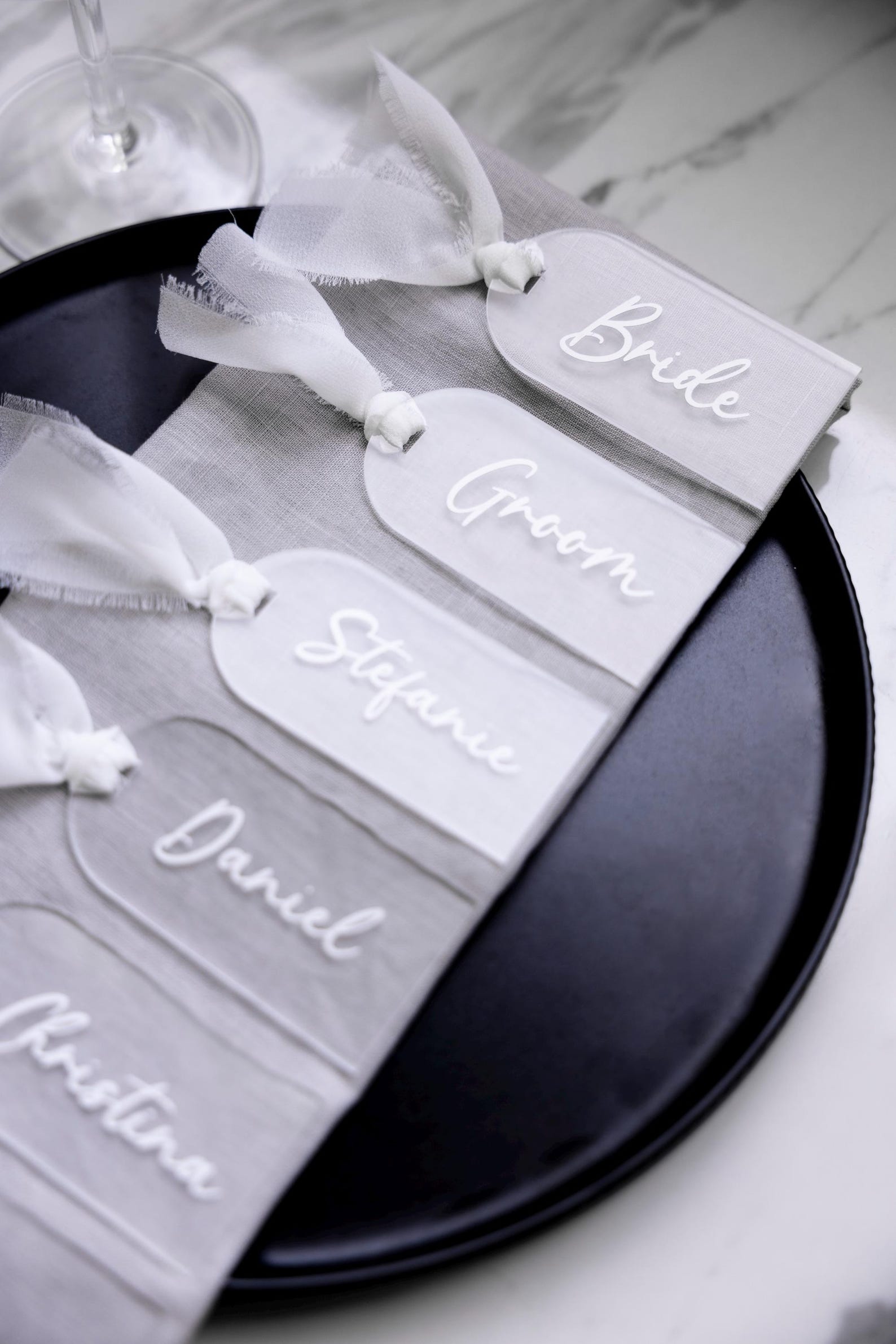 Personalised Name Tag | Acrylic Name Tag | Frosted Name Tag | Luggage ...