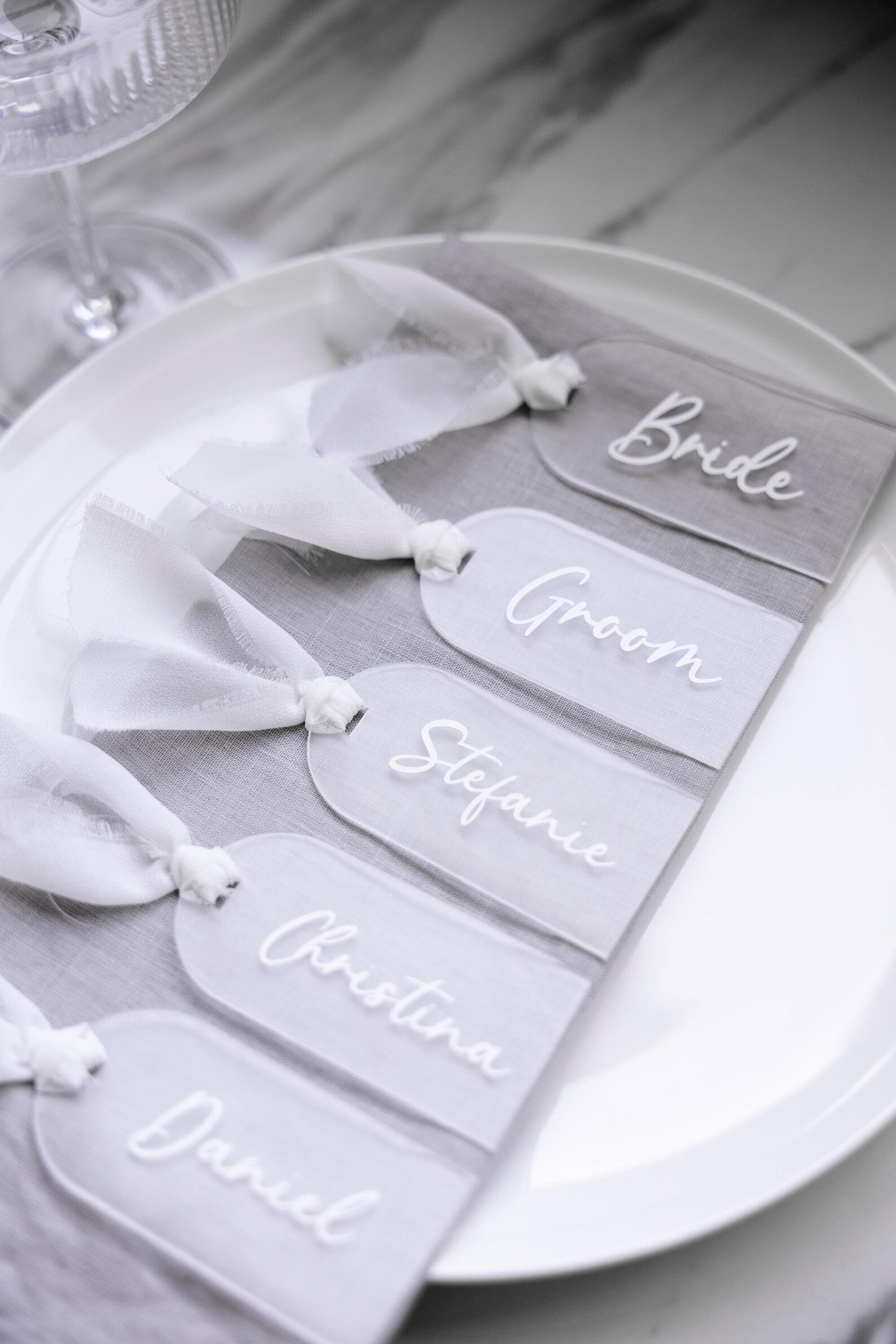 Personalised Name Tag | Acrylic Name Tag | Frosted Name Tag | Luggage ...