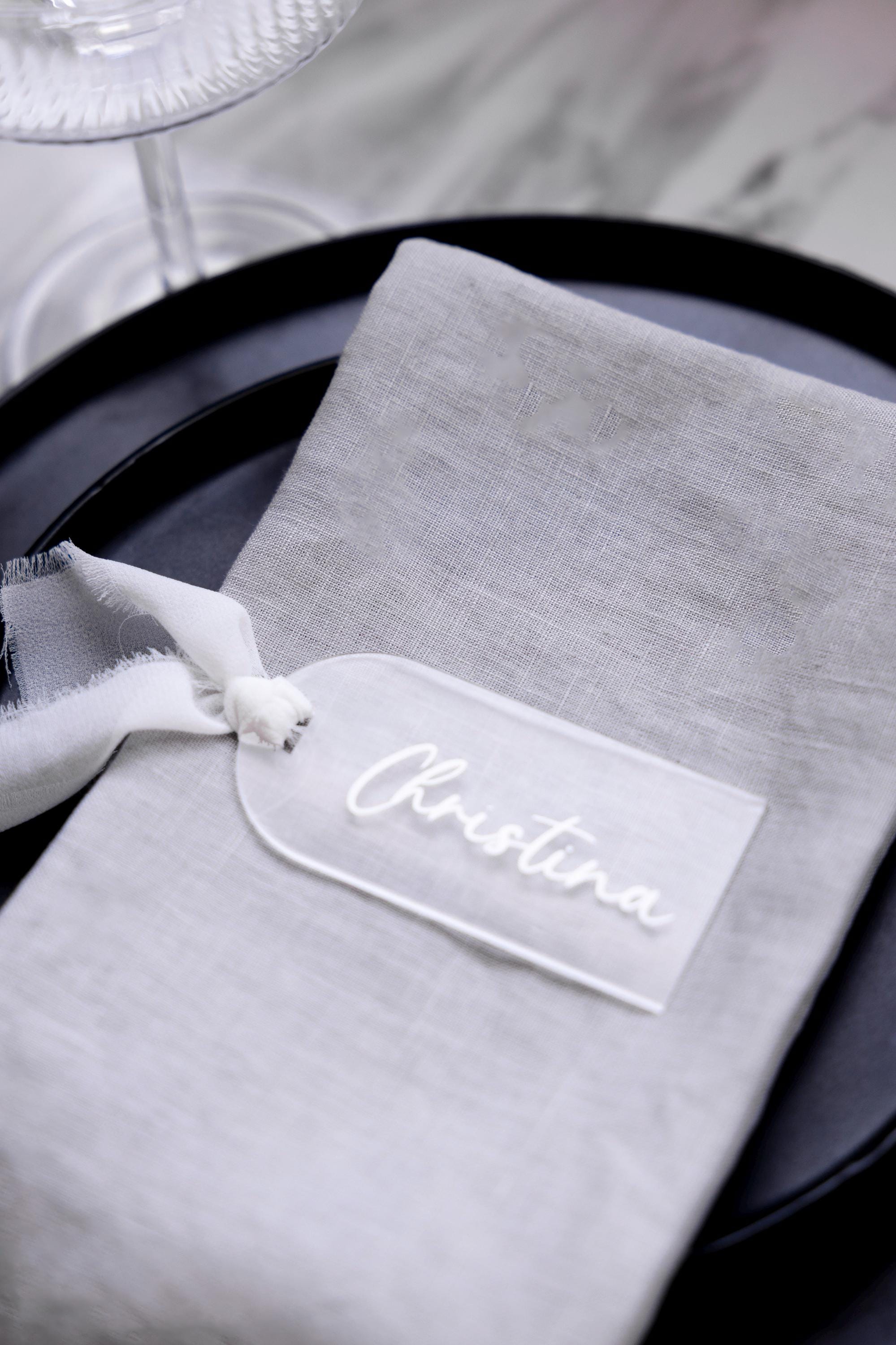 Personalised Name Tag | Acrylic Name Tag | Frosted Name Tag | Luggage ...