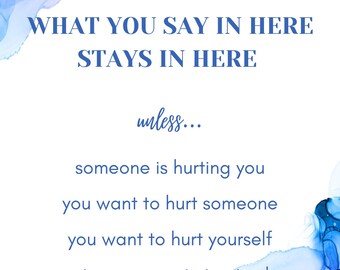 What You Say in Here Stays in Here, Digital Print, Boho Decor ...