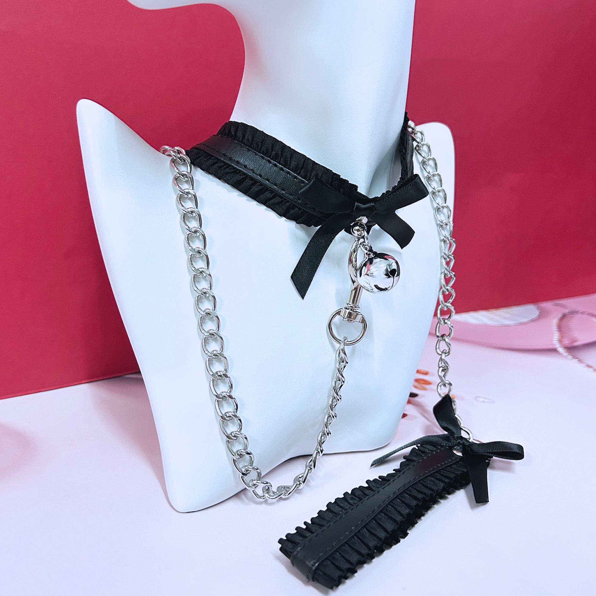 Luxury Lace BDSM Bondage Sets,bdsm Collar,hand Ankle Cuff,slave Submissive Collar,choker Collar ...