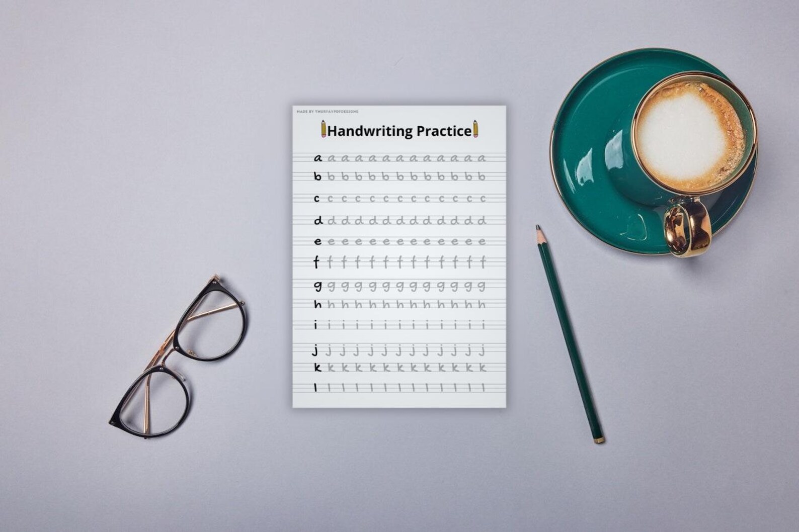 Uppercase and Lowercase Handwriting Practice Sheets to Trace Over - Etsy