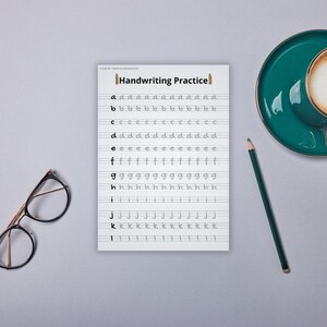 Uppercase and Lowercase Handwriting Practice Sheets to Trace Over - Etsy