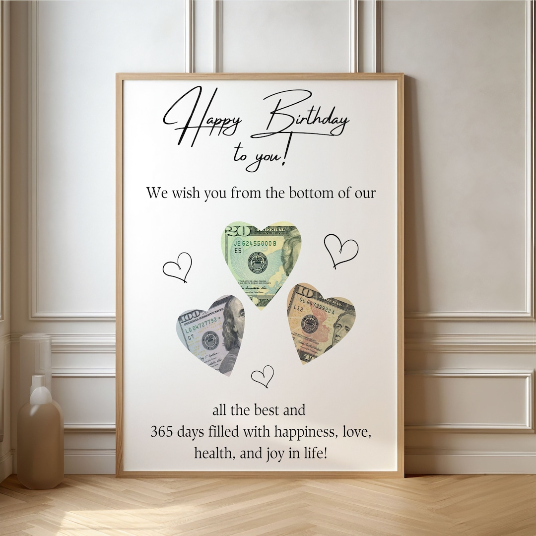 Money Gift Birthday - Congratulations Card Birthday | Money Presents ...