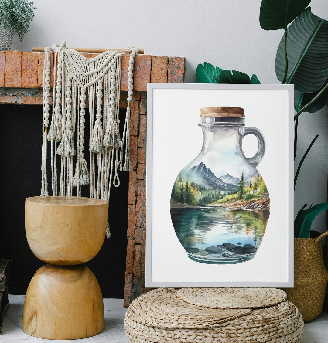 Landscape Poster Landscape Wall Art Nature Wall Art Lake Poster Forrest ...