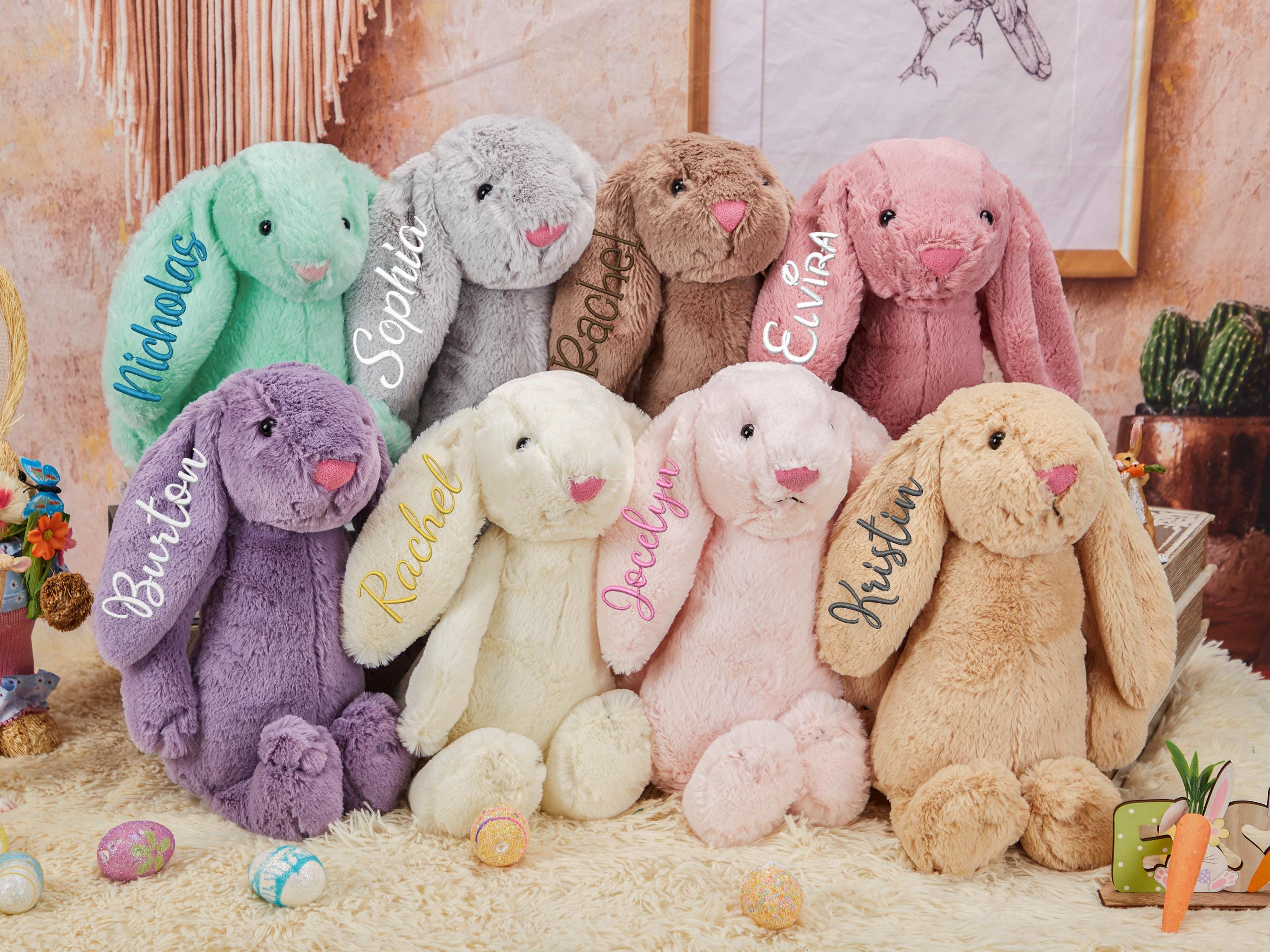 Embroidered Bunny Rabbit,personalised Bunny Rabbit Toy,custom ...