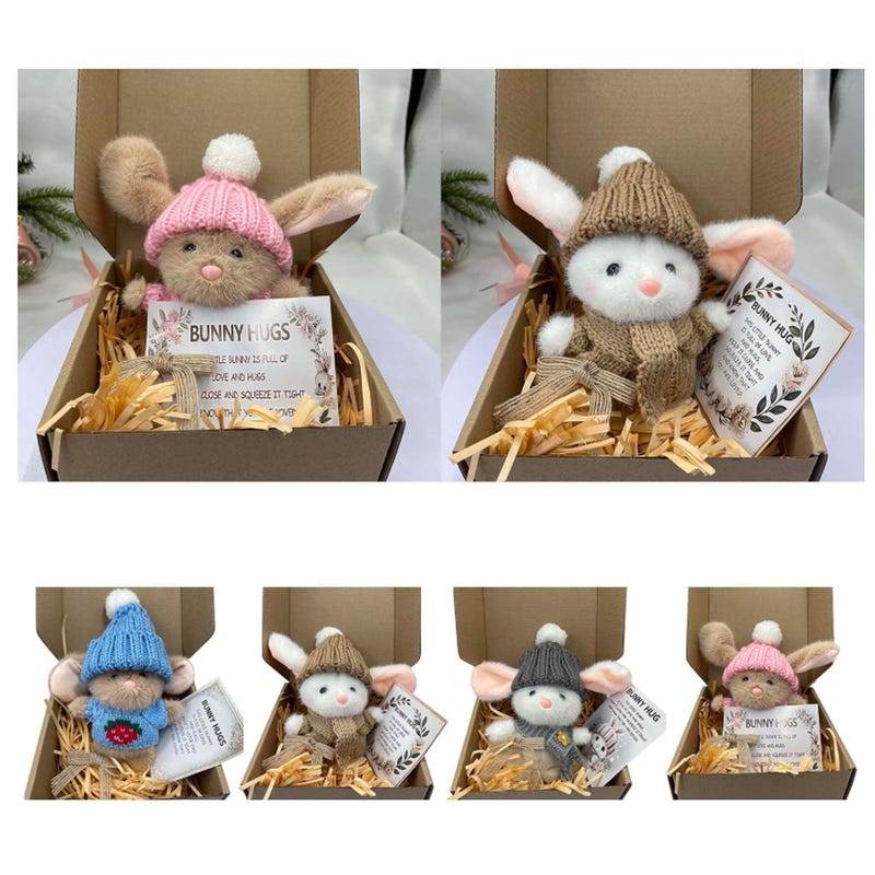 Mini Bunny Hug Easter Gift Bunny Plush Pocket Hug Rabbit - 60+ Gift ...