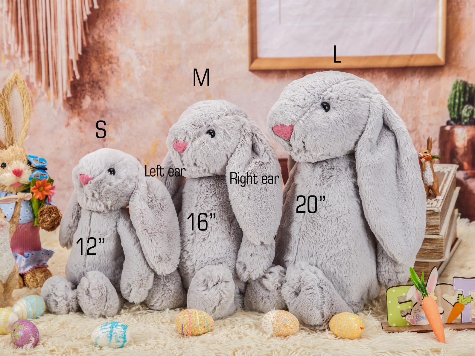 Embroidered Bunny Rabbit,personalised Bunny Rabbit Toy,custom ...