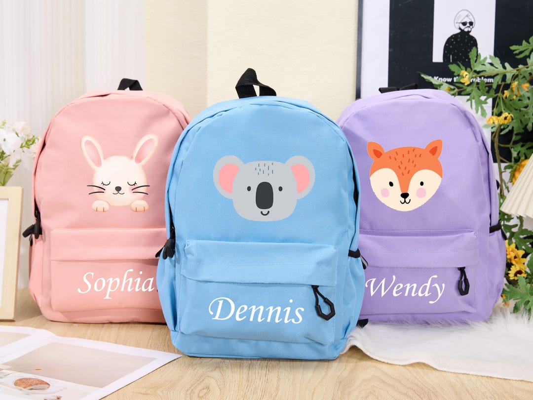 Personalized Kids Backpack With Name Custom Toddler Backpack Preschool ...
