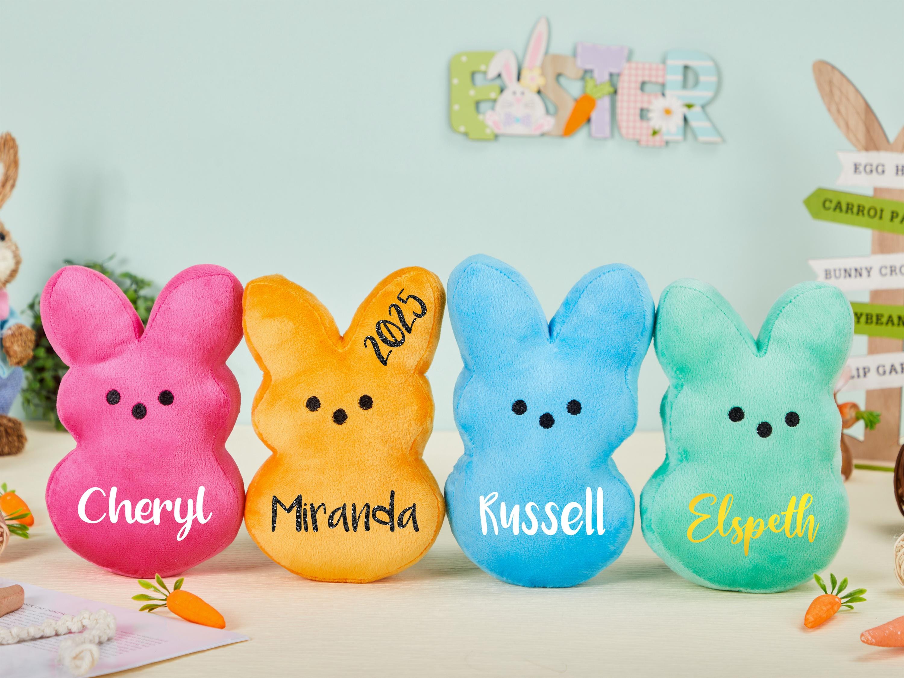 Personalized Peeps Bunnies,easter Peeps Bunny Plush Toy,mini Peeps ...
