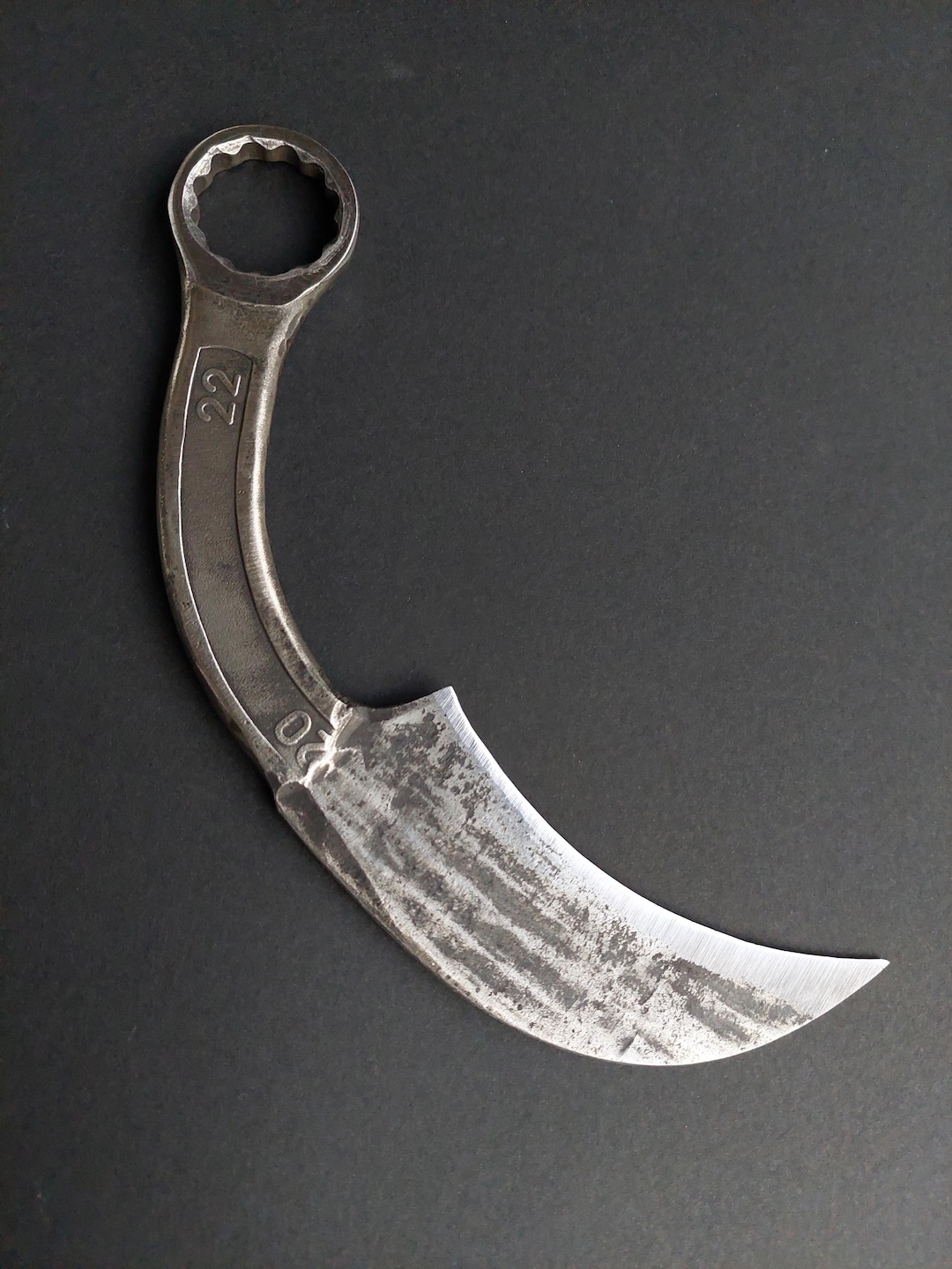 Hand Forged Wrench Karambit Knife - Etsy