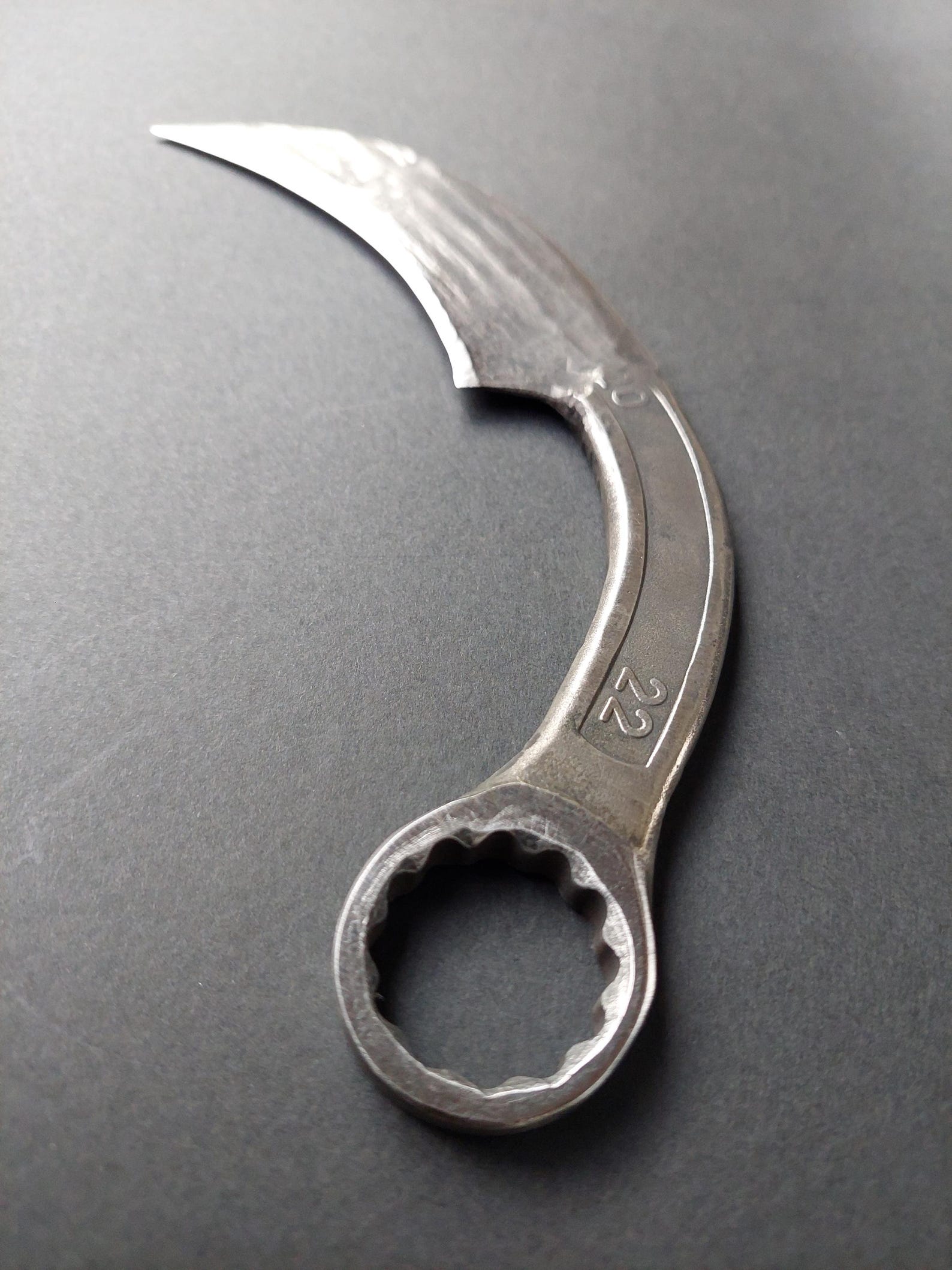 Hand Forged Wrench Karambit Knife - Etsy