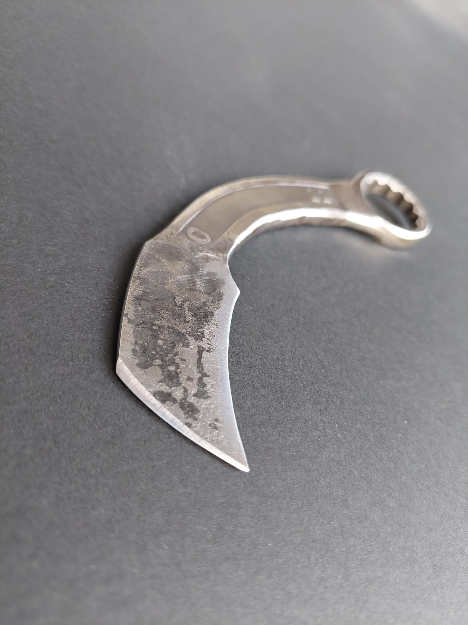 Small Hand Forged Wrench Karambit Knife - Etsy