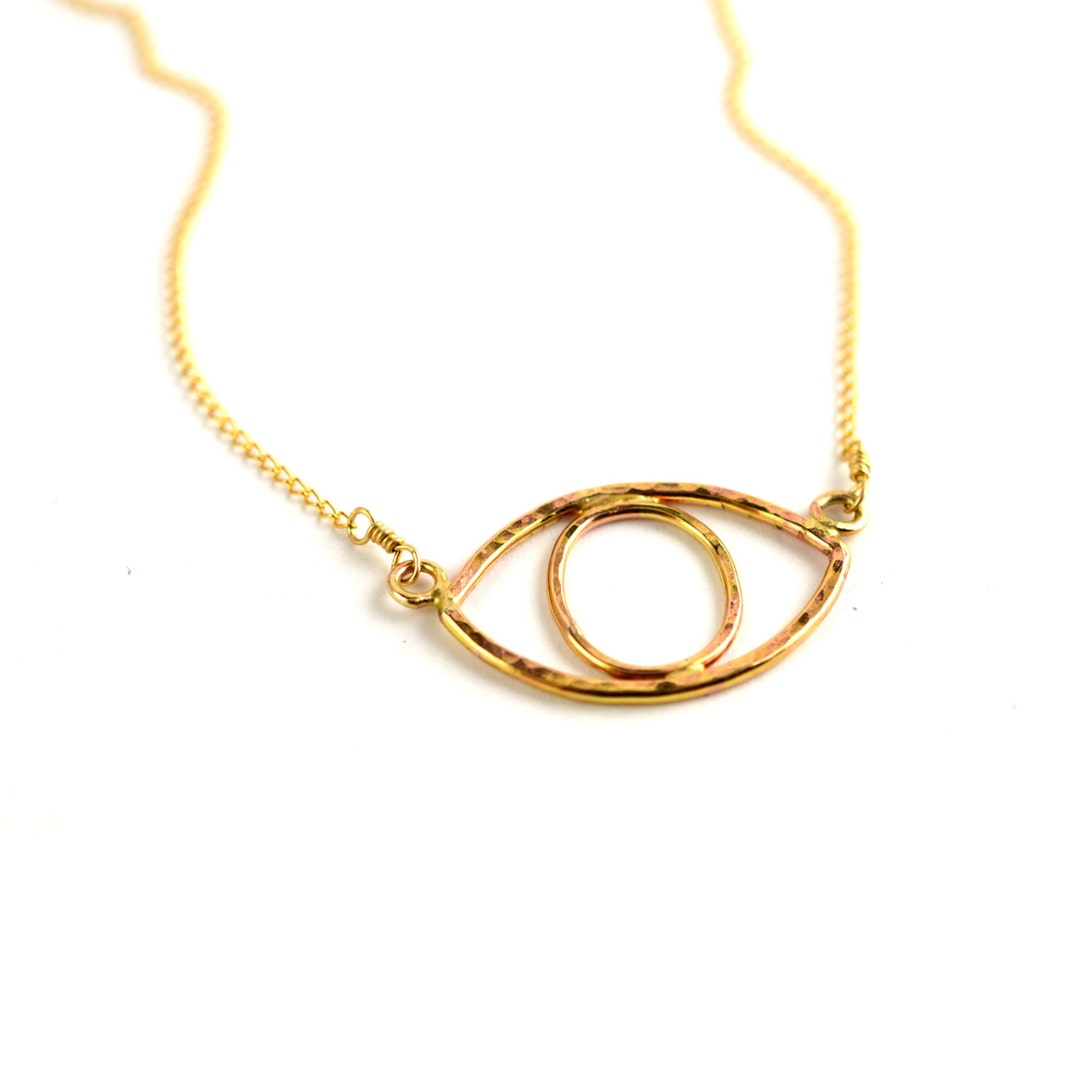 All Seeing Eye Necklace, Protection From Evil Eye Pendant, Symbol Ndeye ...