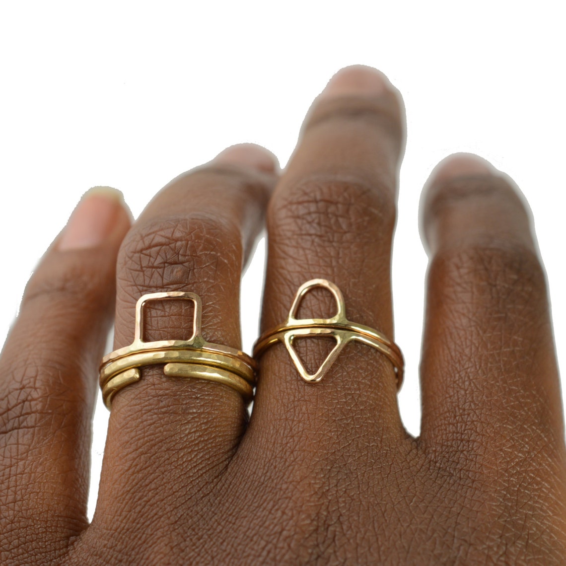 Arch Ring Geometric Stacking Ring Midi Ring HSR18-ARC - Etsy