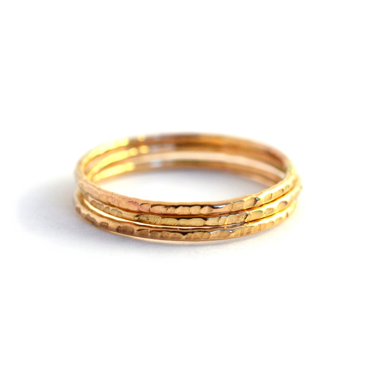 Skinny Stacking Rings tree Bark Stackable Midi | Etsy