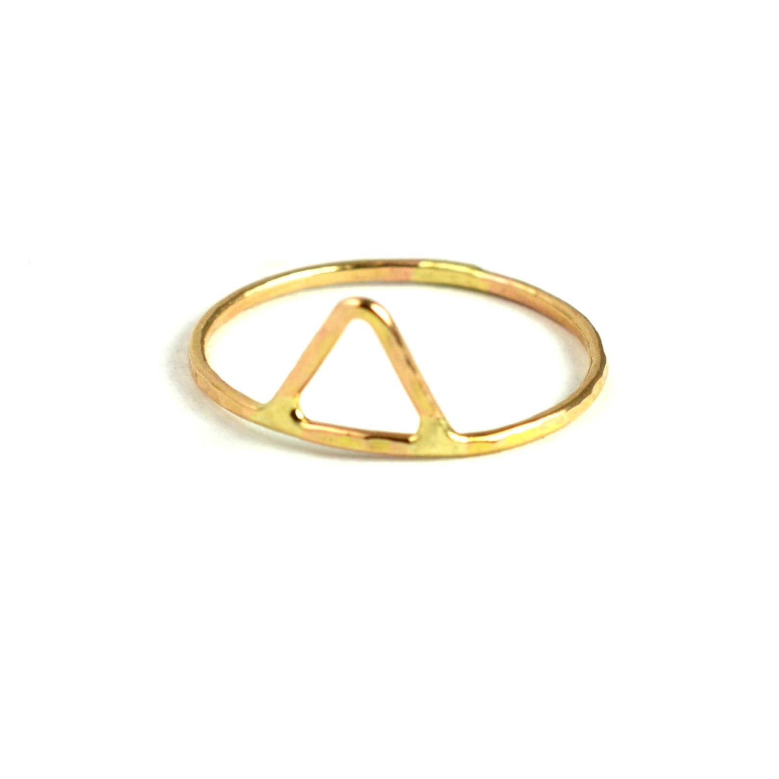 Triangle Ring Geometric Stacking Ring Midi Ring HSR18-TRI - Etsy