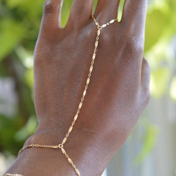 Gold Slave Bracelet - Etsy