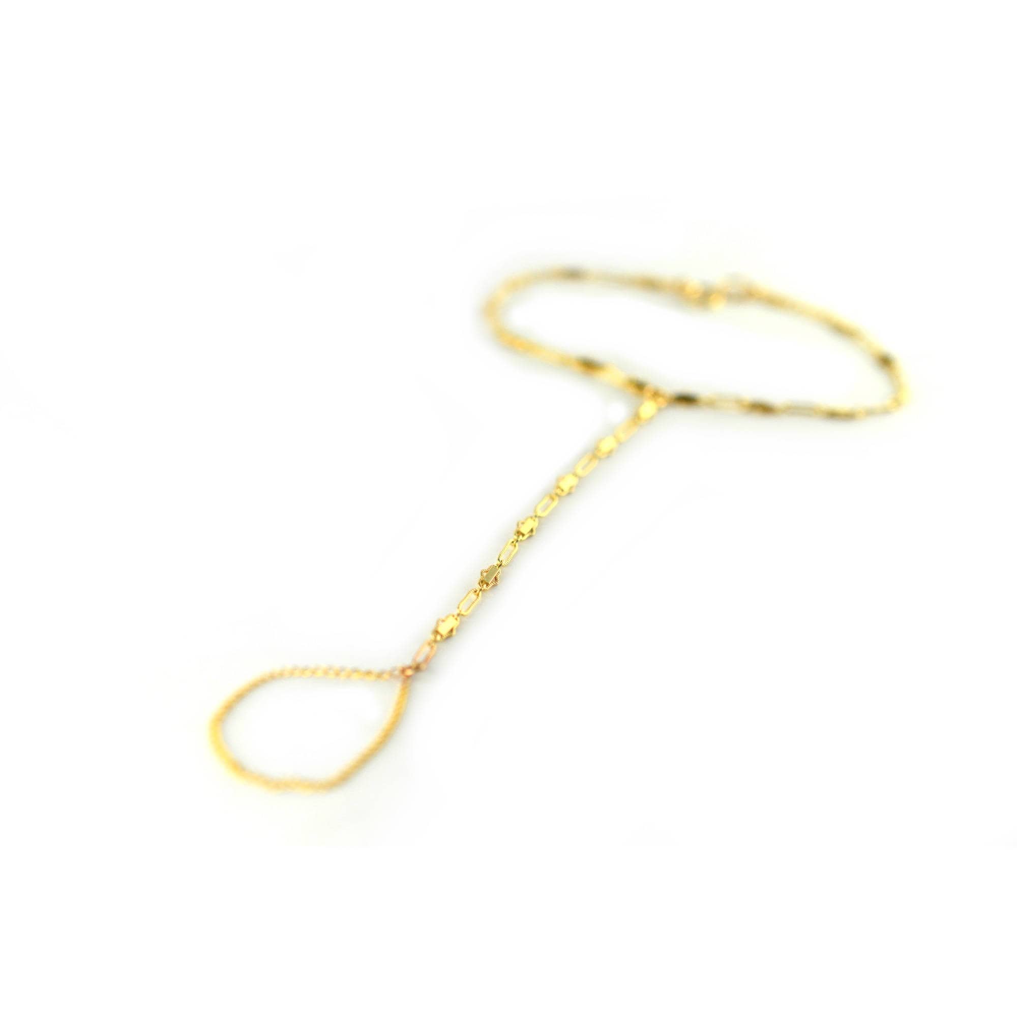 Gold Hand Bracelet Ornate Finger Chain Bracelet HCDORNATE - Etsy