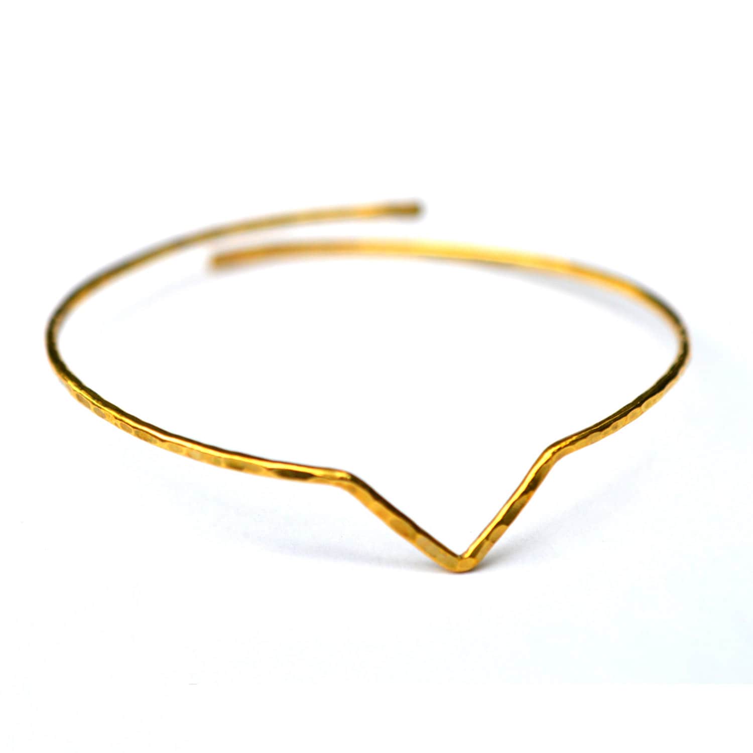 Triangle Upper Arm Bracelet - Arrow Cuff Bangle - Etsy