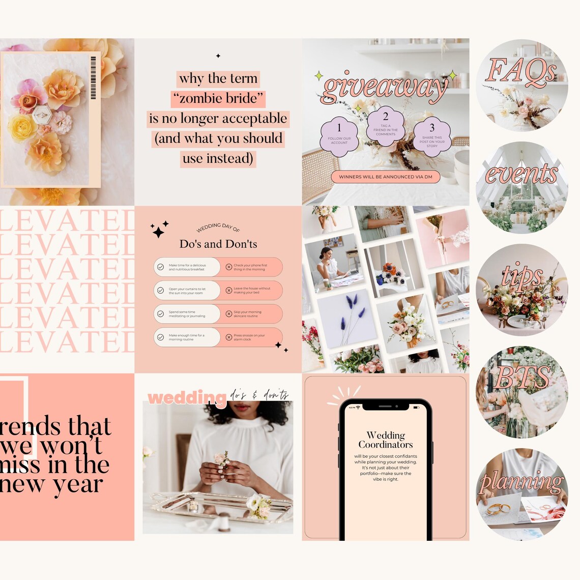 Elegant & Elevated Instagram Templates - Etsy