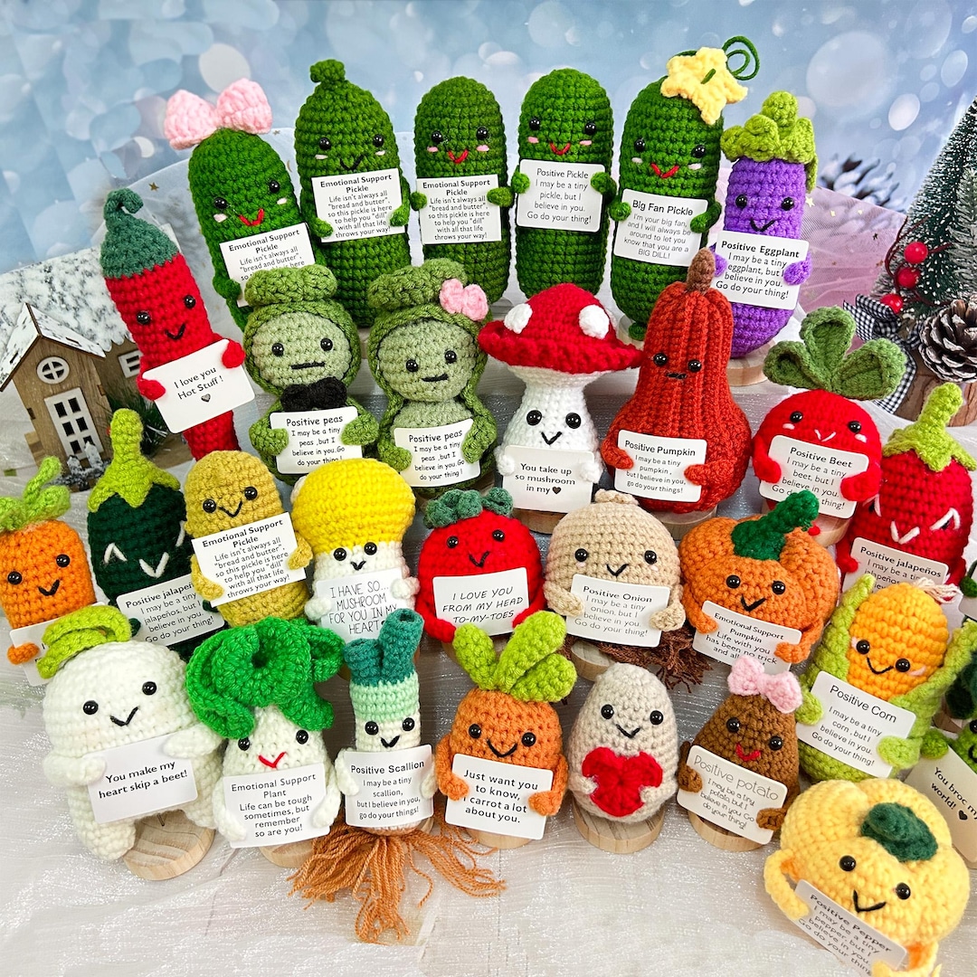 Handmade Crochet Vegetable,vegetables Amigurumi,emotional Support Gift ...