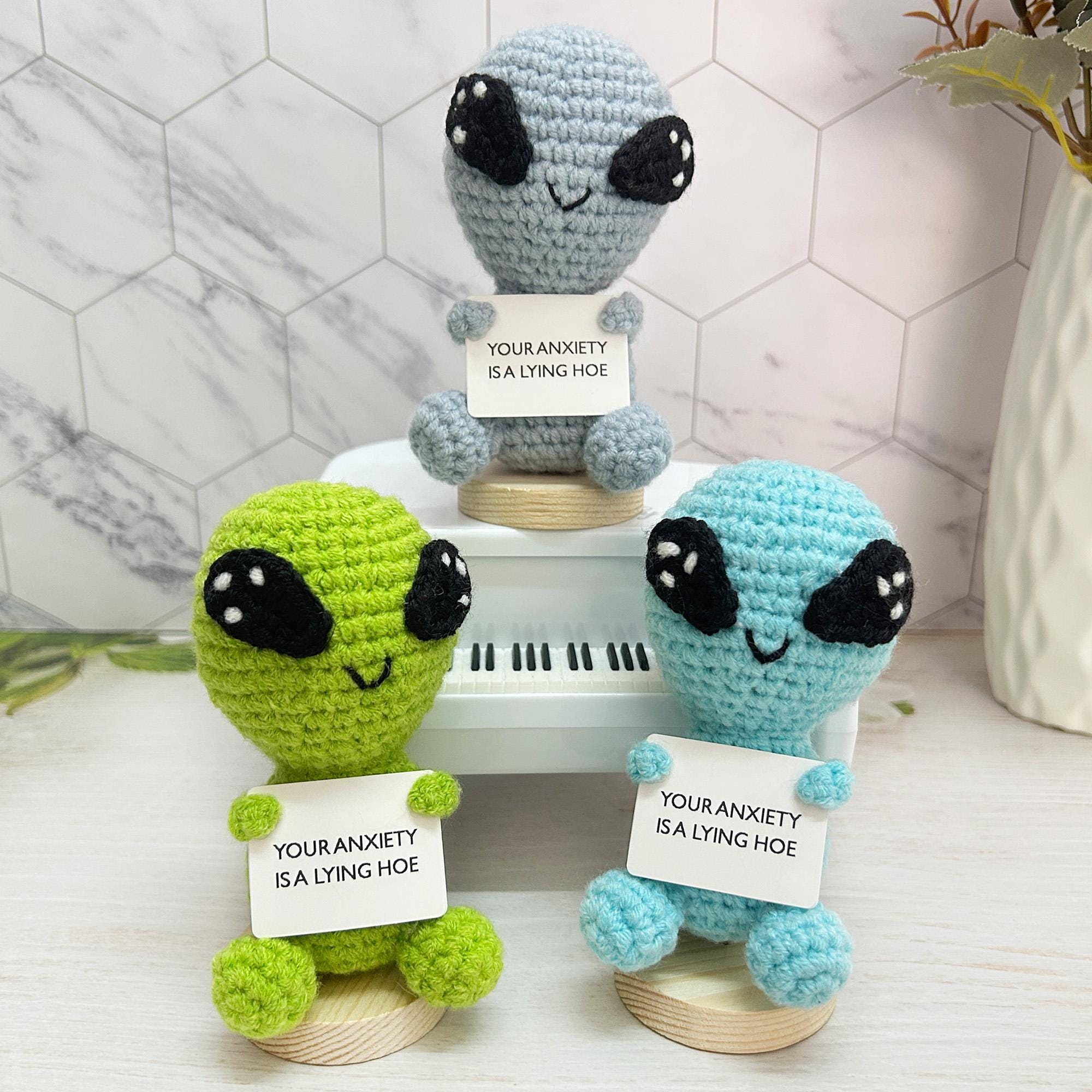 Handmade Crochet Alien,alien Crochet Plush,crochet Amigurumi,alien ...