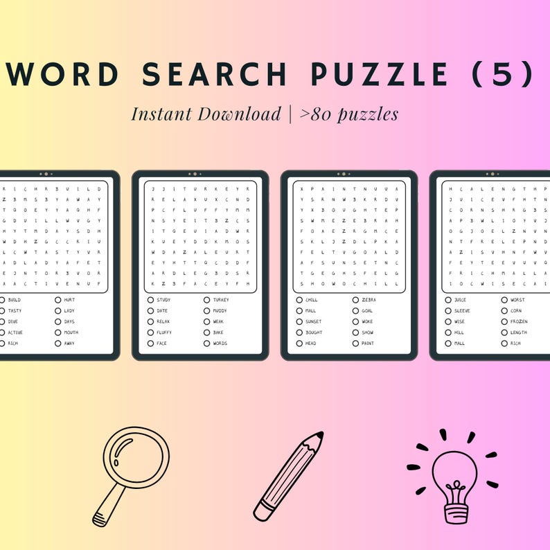 Ultimate Kids' Word Search Puzzle Collection: >80 Fun Puzzles - Instant ...