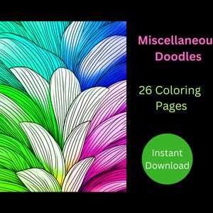 Miscellaneous Doodles Coloring Pages | Fun & Whimsical Designs for All ...