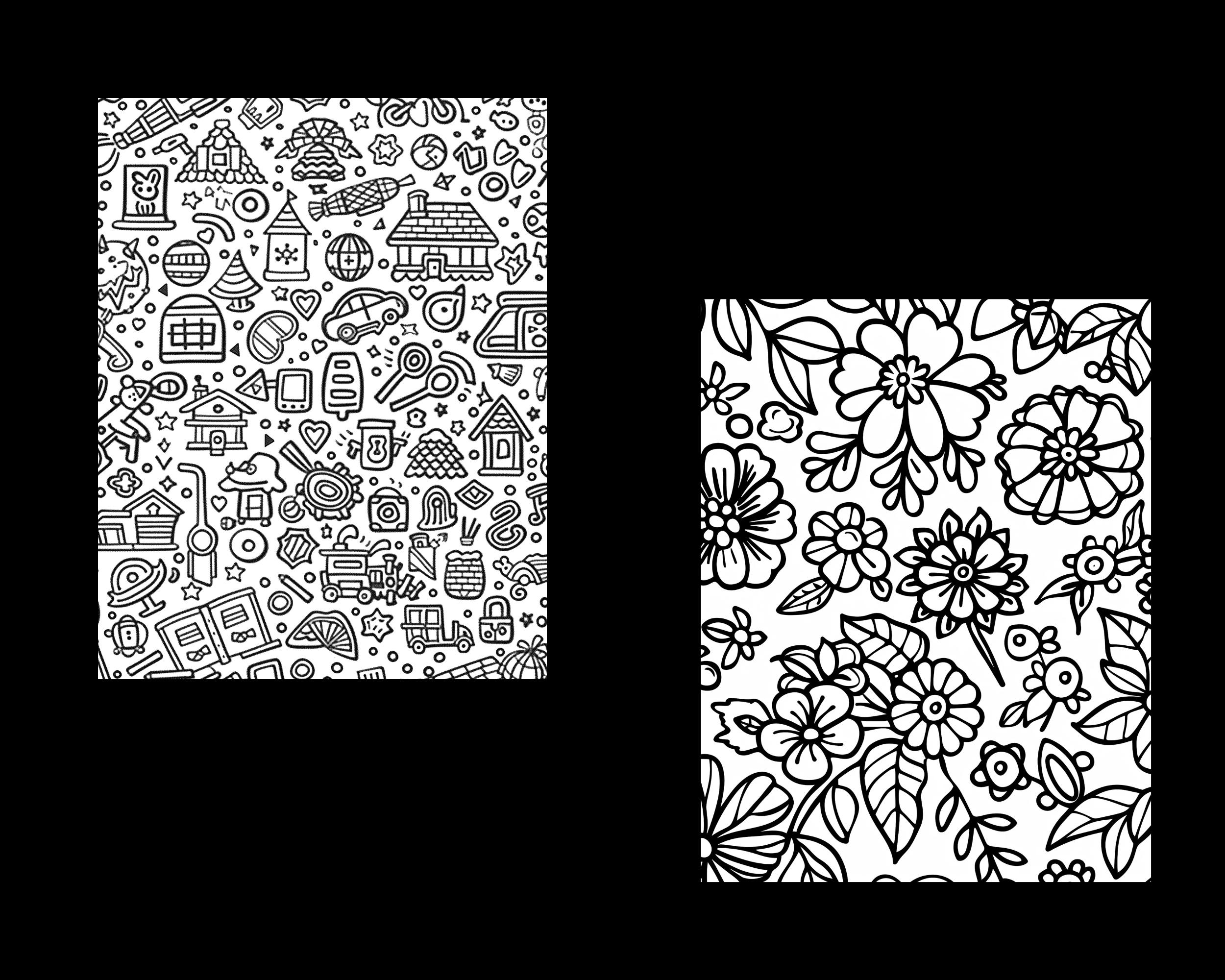 Miscellaneous Doodles Coloring Pages | Fun & Whimsical Designs for All ...