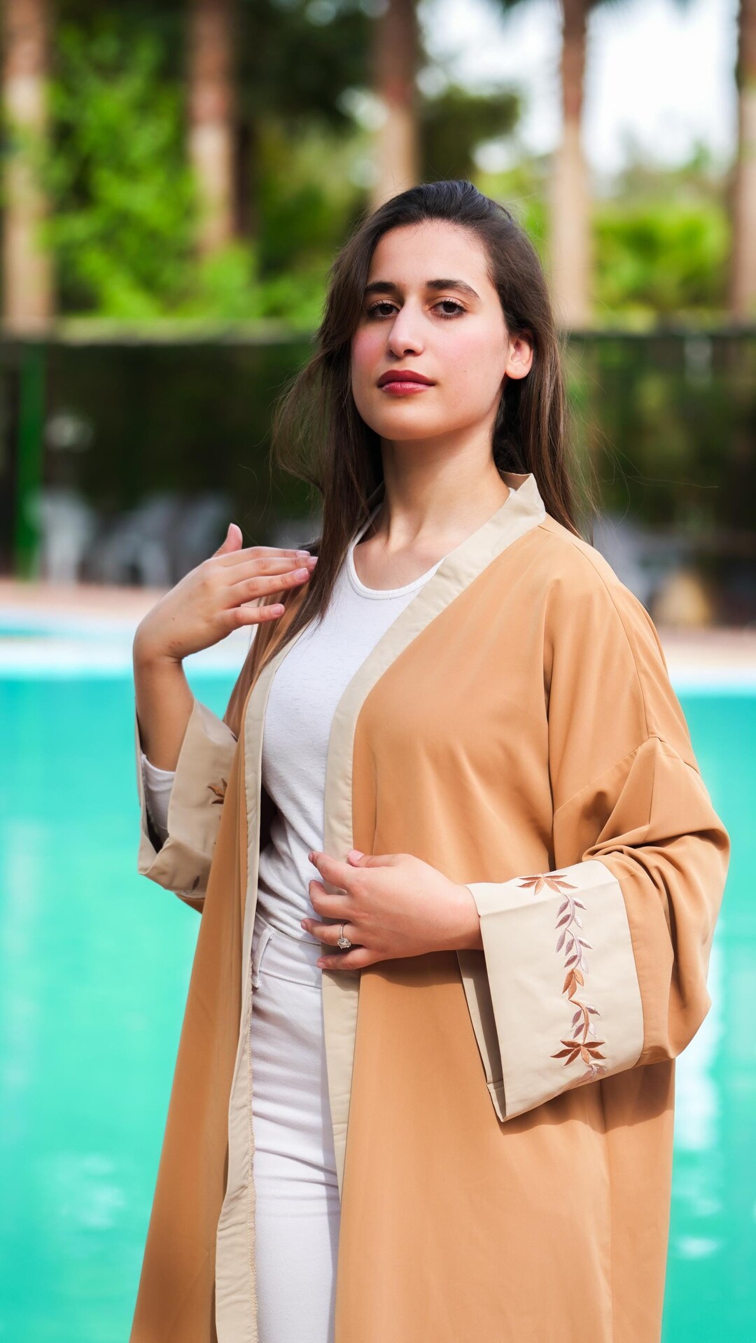 Moroccan Embroidered Kimono – Handmade Unique Piece | Elegant ...