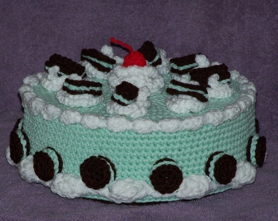 Chocolate Mint Treasure Cake PDF Crochet Pattern - Etsy