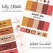 Warm Brand Color Palette for Small Businesses, Editable Canva Template ...