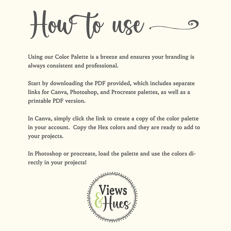 Coastal Color Palette for Small Business, Branding Kit Your Etsy Shop ...