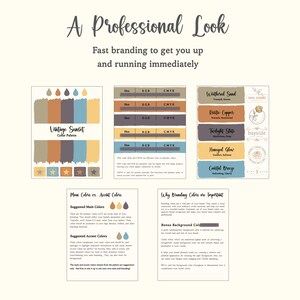 Vintage Brand Color Palette for Small Businesses, Editable Canva ...