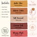 Warm Brand Color Palette for Small Businesses, Editable Canva Template ...