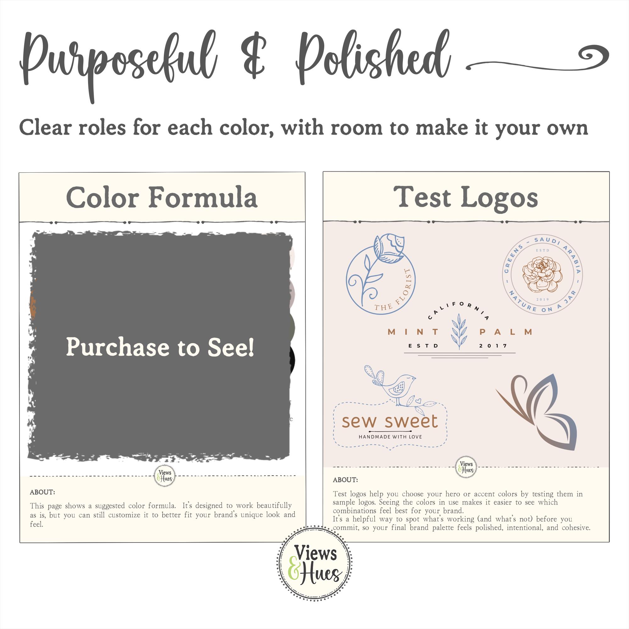Neutral Color Palette for Small Business, Branding Kit Your Etsy Shop ...