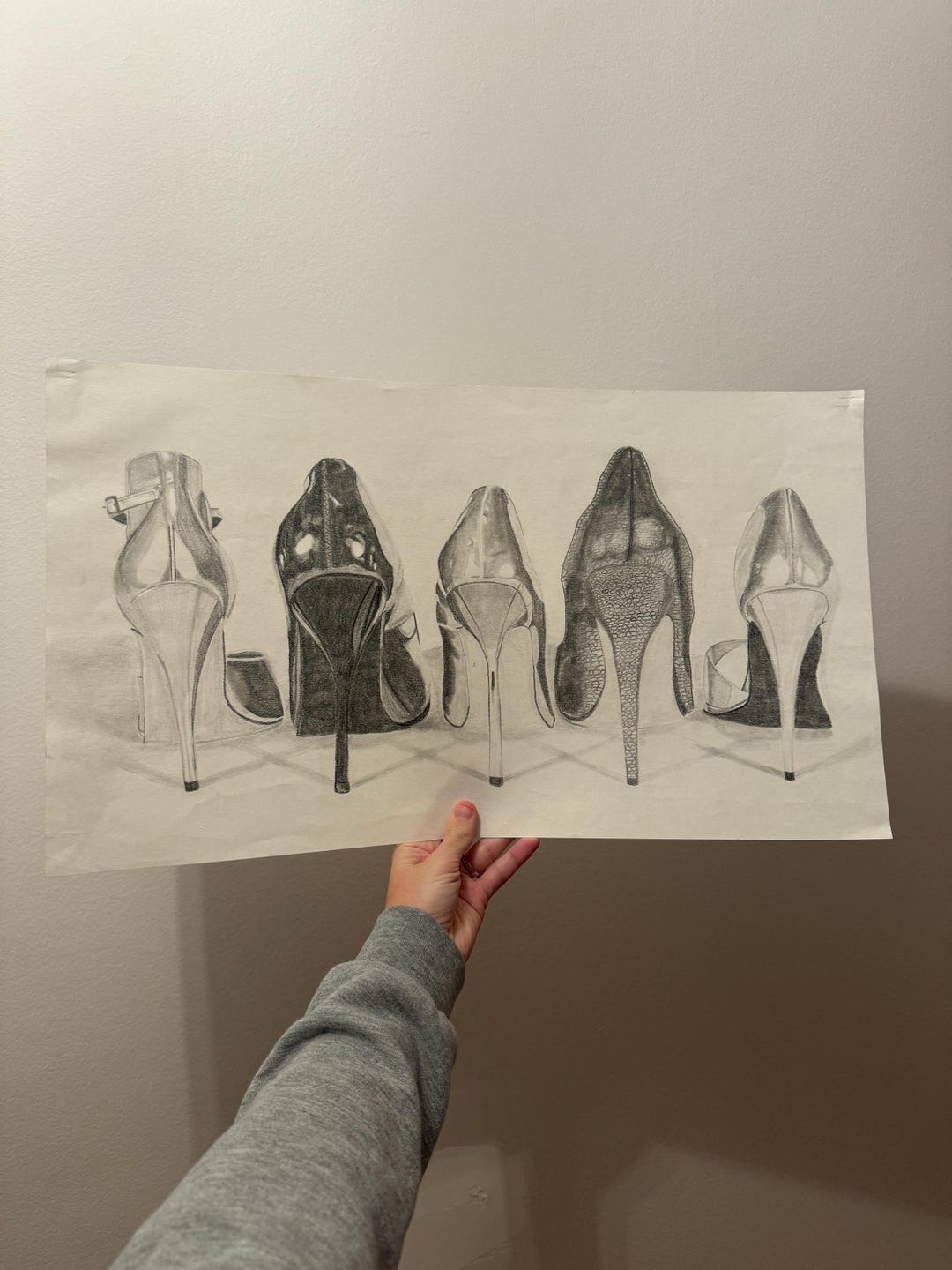 High Heels Drawing / Pencil Drawing / Hand-drawn High Heels / Girly Art ...