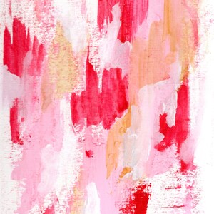 Pink Abstract Painting / Gallery Wall Art / Handpainted - Etsy