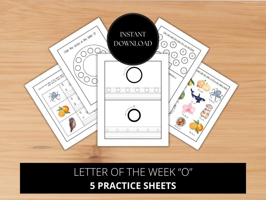 ABC Tracing, Letter O Practice, Letter Identification, Letter Matching ...