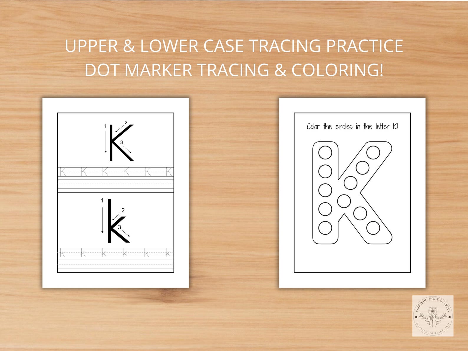 Letter K Tracing Worksheets: Homeschool Printable (PDF) - Etsy