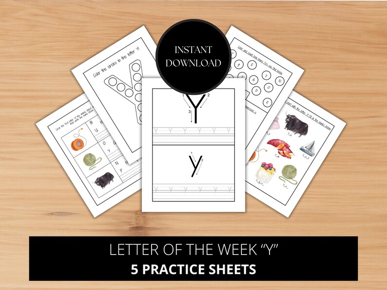 ABC Tracing, Letter Y Practice, Letter Identification, Letter Matching ...