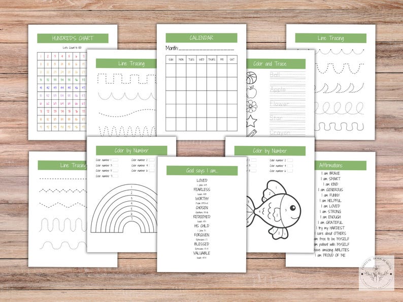 Homeschool Morning Menu Printable: Circle Time, Calendar (PDF) - Etsy